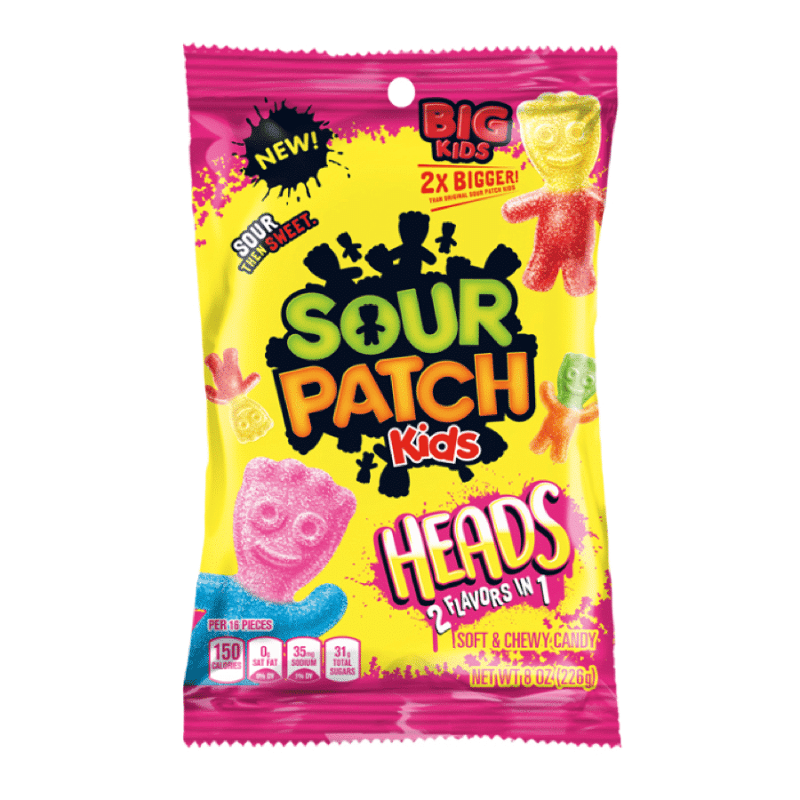Sour Patch - Big Heads Peg Bag - Candy Feast