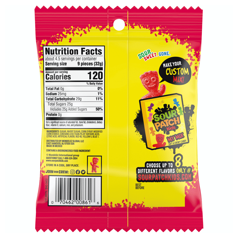 Sour Patch - Strawberry Peg Bag - Candy Feast