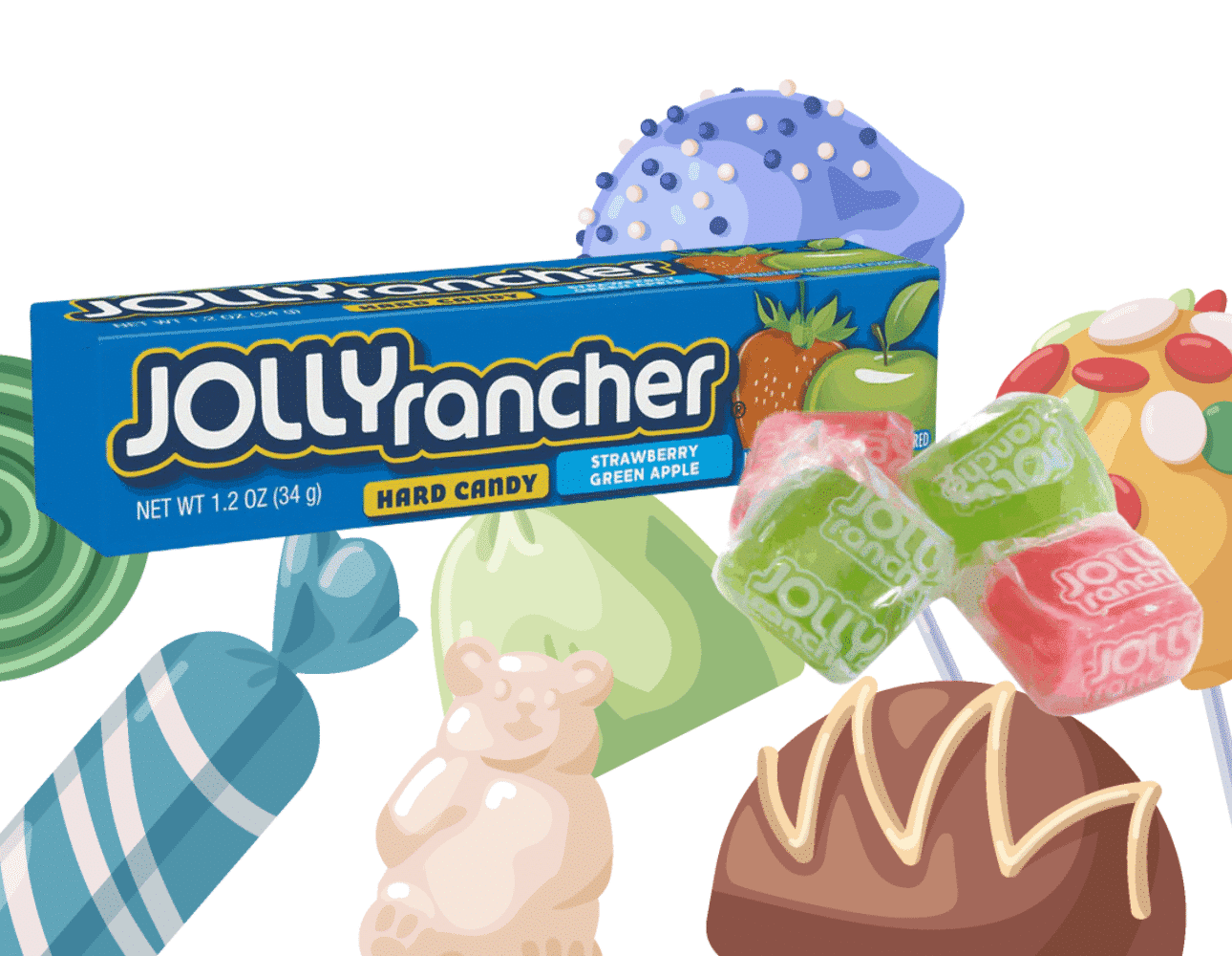 Jolly Rancher - Apple Cherry Watermelon (Mexican Edition) - Candy Feast